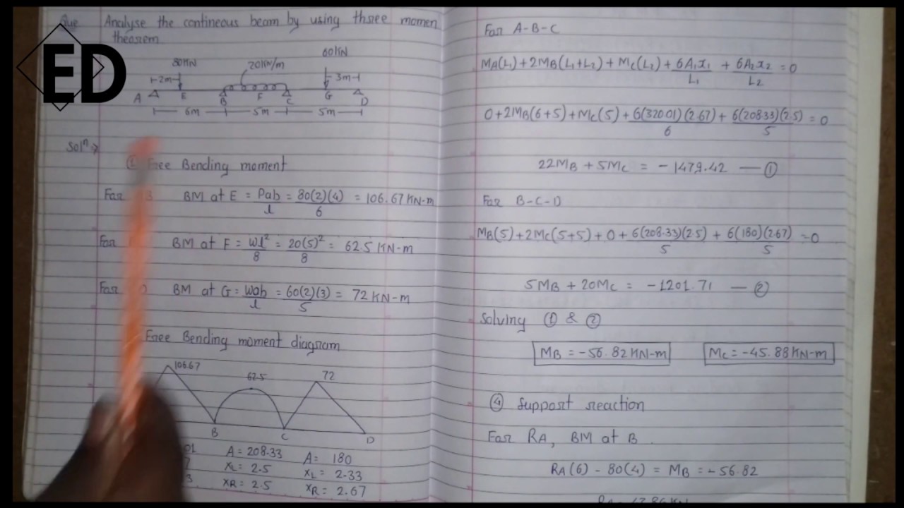 how-to-solve-three-moment-theorem-type-1-youtube