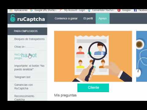 COMO REGISTRARSE EN RUCAPTCHA Y DESCARGAR EL BOT DE TRABAJO - YouTube