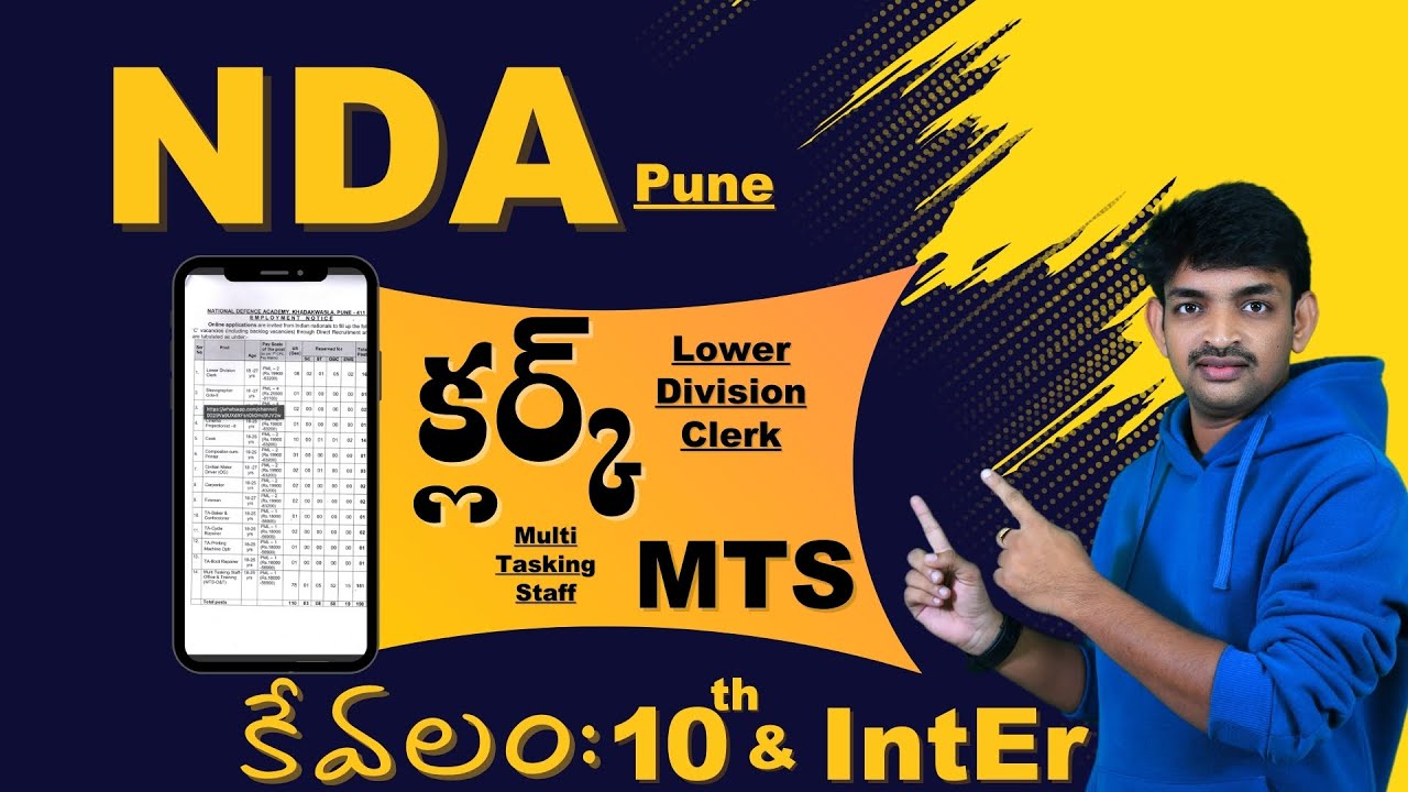 Ministry Of Defence Clerk and Attendant (MTS) Job Recruitment 2024 ...