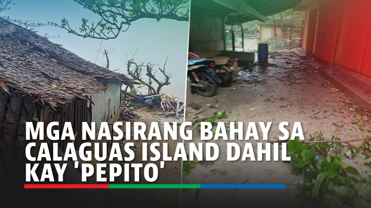 Sirang mga puno, bahay at bangka, iniwang bakas ni 'Pepito' sa Calaguas ...