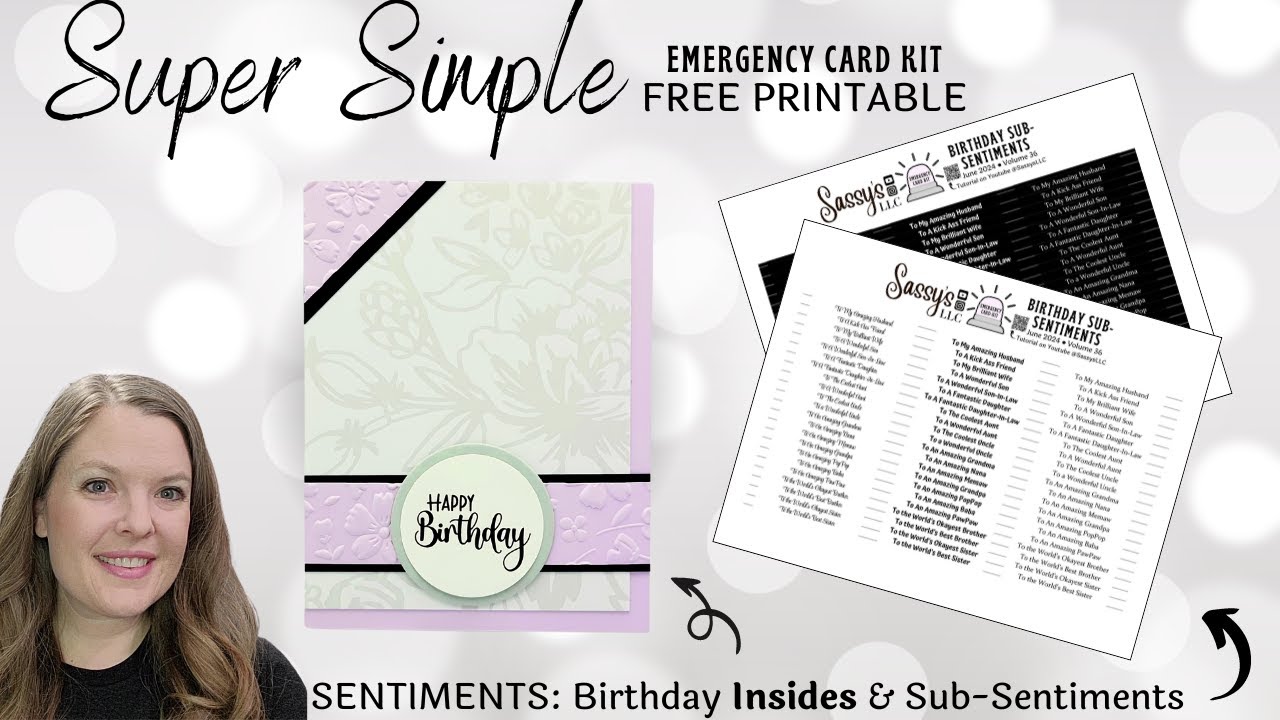 FREE PRINTABLE Birthday Insides and Sub-Sentiments ECK 36 - YouTube