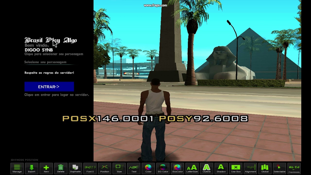 Tela de login Para samp! TEXTDRAWS 'ELA FINALIZADA NA DESCRIÇAO!' - YouTube