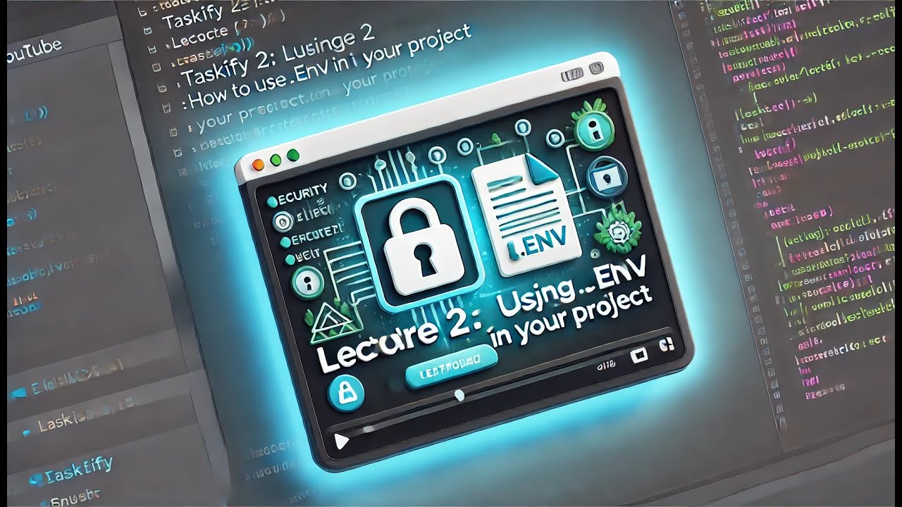 Taskify Lecture 2: How to Use .env in Your Project - YouTube