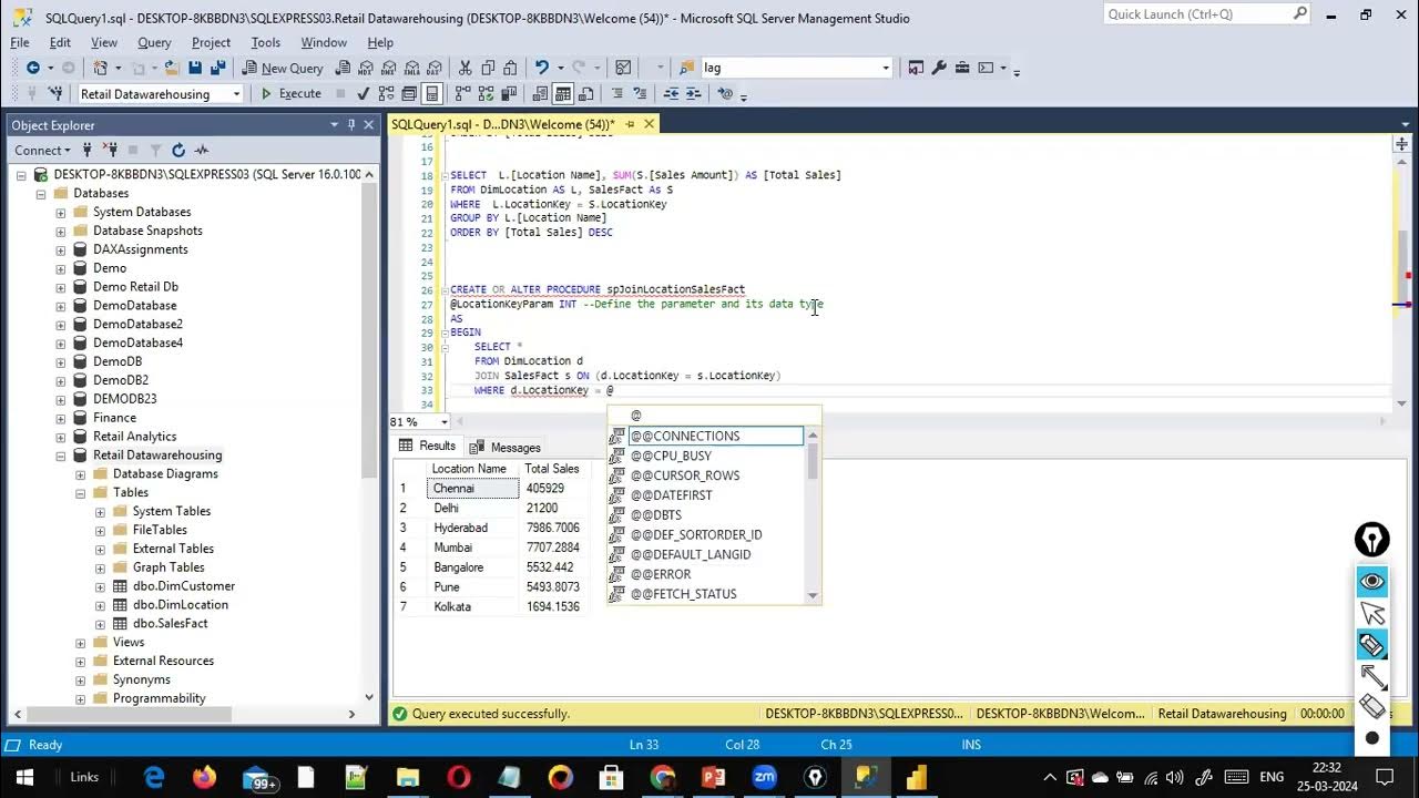 How to invoke a Stored Procedure in SQL Server - YouTube
