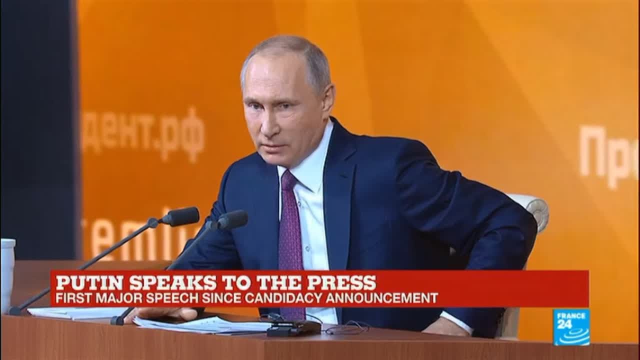Russia: President Putin holds annual press conference - YouTube