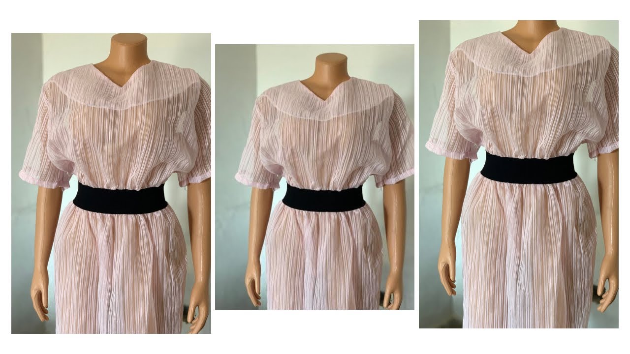 Sew an organza dress with me - YouTube