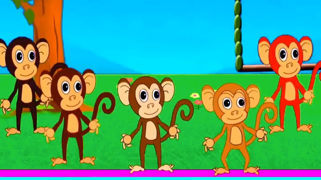 Five Little Monkeys l 5 Little Monkeys Song l l Kids Songs l Rhymes l ...