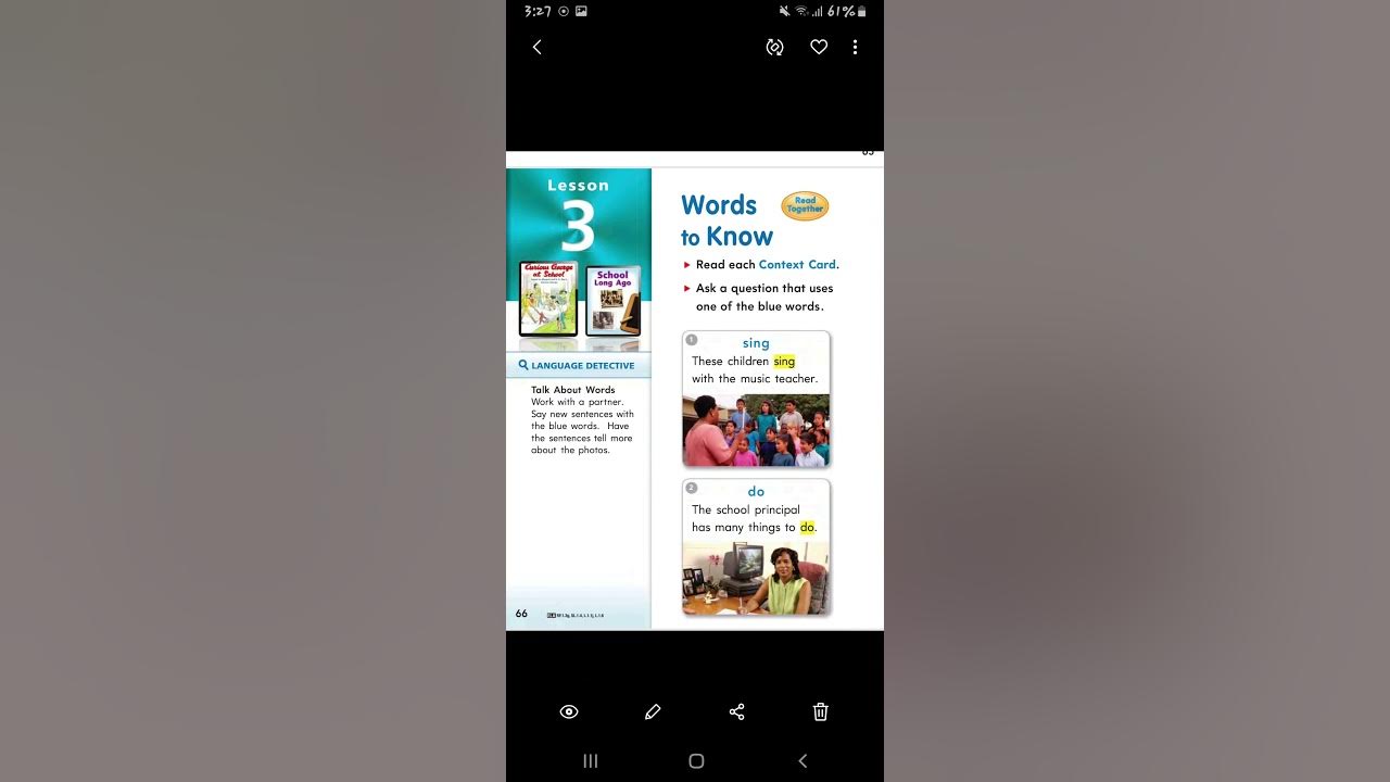 Journey's Grade 1 Unit 1 Lesson 3 Curious George At School - YouTube