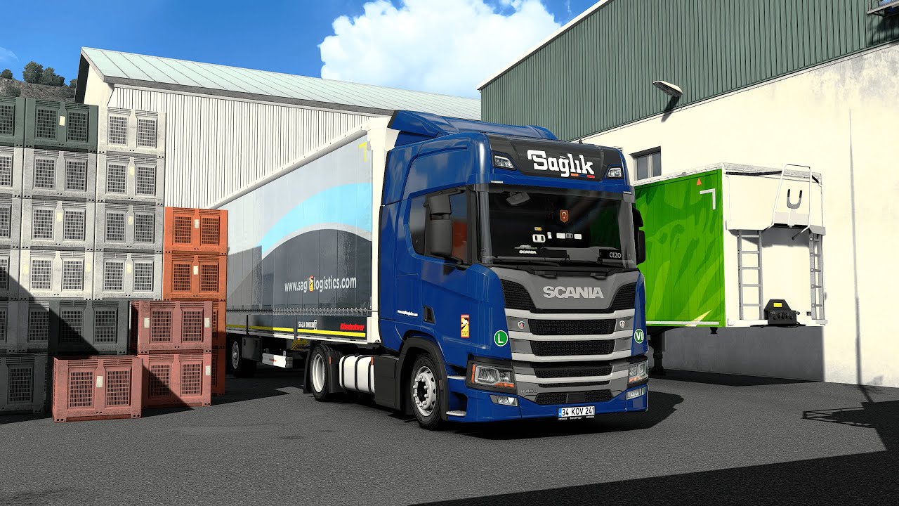 SCANIA R450 NG | Realistic Driving | Euro Truck Simulator 2 1.55 | MOZA ...
