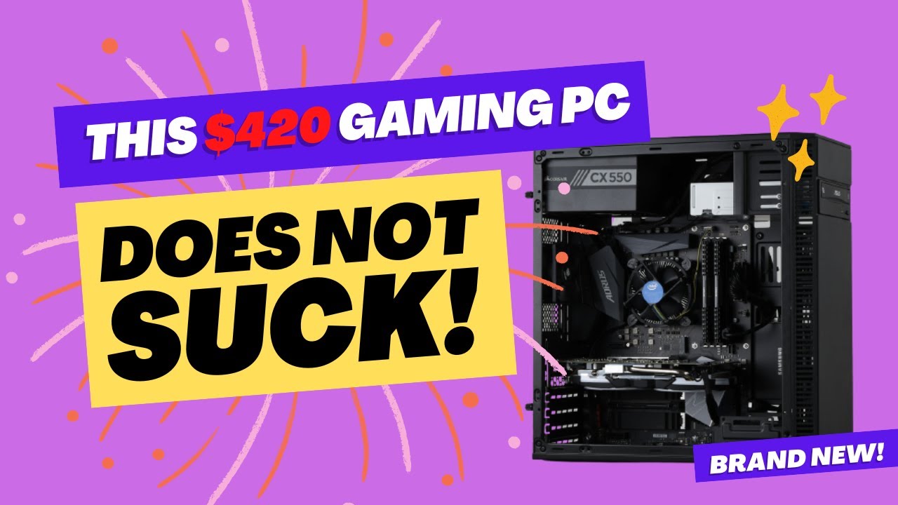 Is this a $420 gaming PC build that's actually good? - YouTube