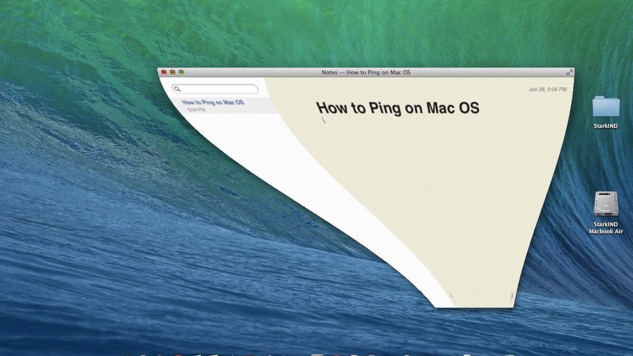 How to Ping on Macbook Air - YouTube