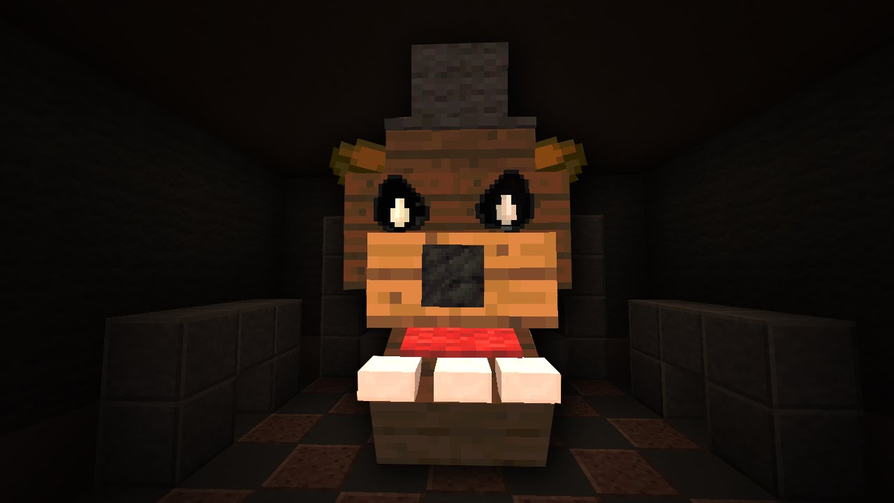 Freddy Jumpscare in Minecraft (Five Nights at Freddy's) - YouTube