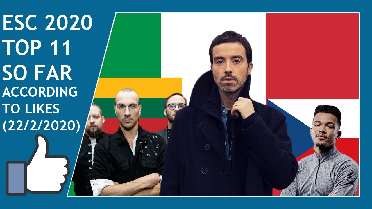 ESC 2020 - TOP 11 (ACCORDING TO LIKES) (22/2/2020) - YouTube