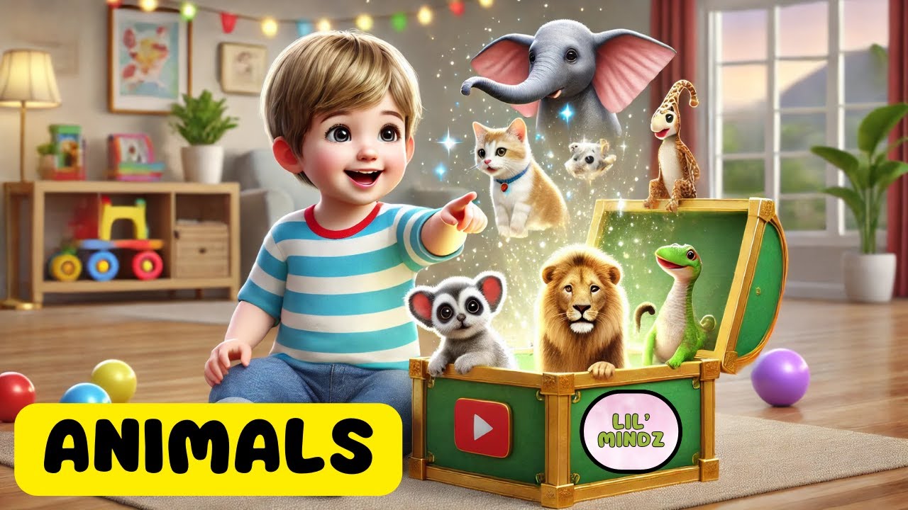 "Magic Box Surprise! 🎩 20 Amazing Animals Appear Like Magic! 🐶🦁🐘 ...