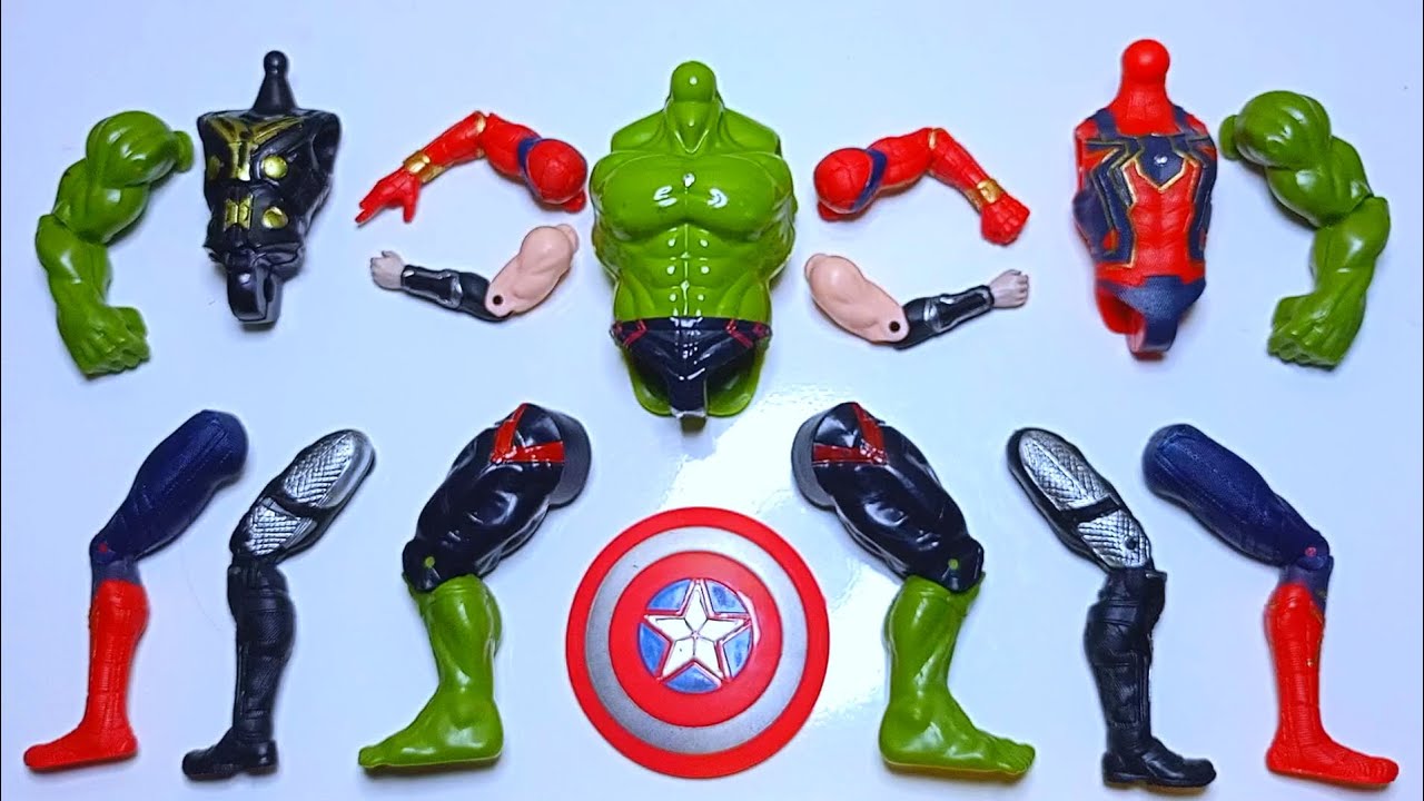 Assemble Marvel Toys | SPIDERMAN ~ THOR ~ HULK | Avengers Action Figure ...