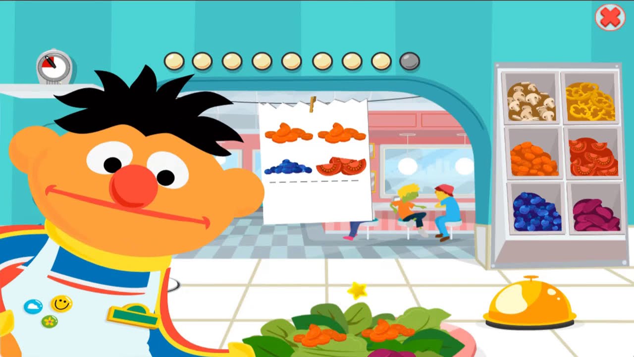 Game Over: Sesame Street's Super Salad Diner - YouTube