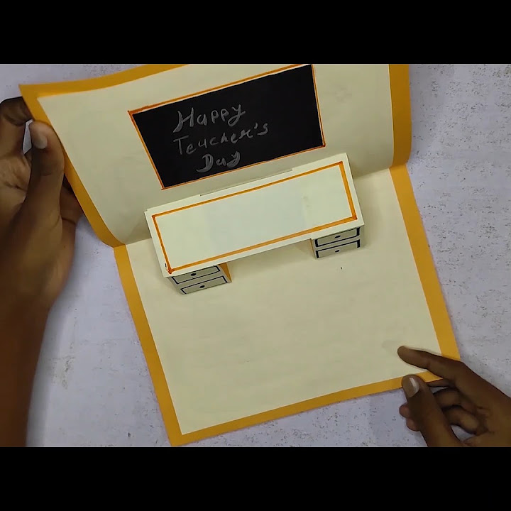 How To Make Pop Up Greeting Card For Teacher's Day | Teachers Day Pop ...