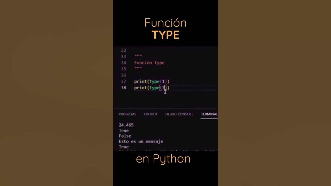 La mejor forma para identificar datos #python #aprenderpython #type - YouTube