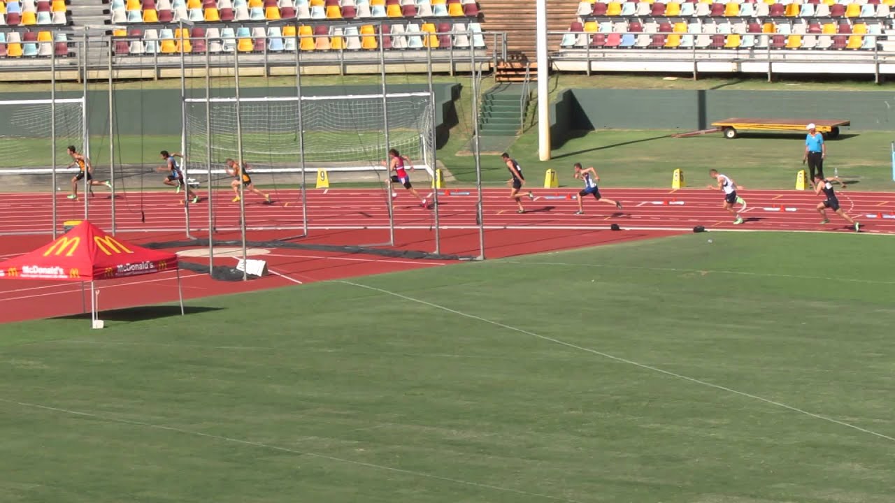 200M Final 16 Yrs Men Trae Williams 21.63 QLD State Champs 2013 078 ...