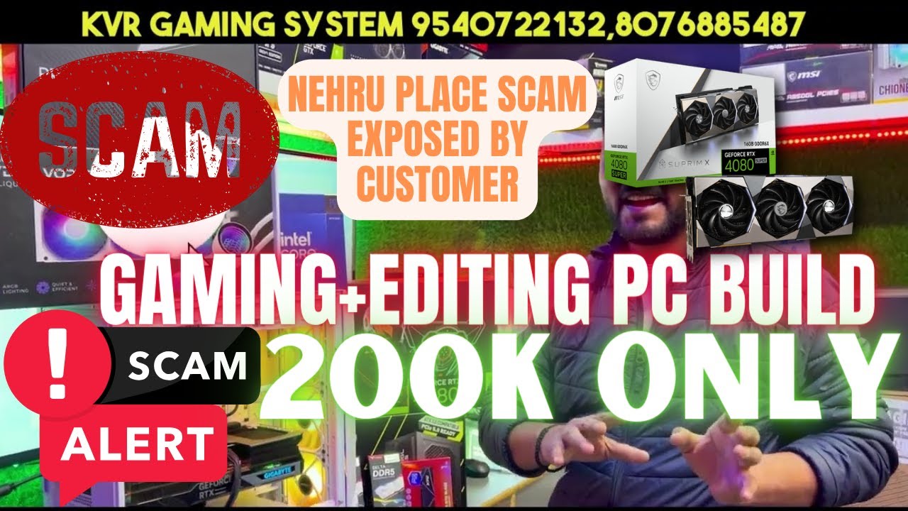 Gaming Pc Build In Just 200k || RTX 4080 super Pc Build || Nehru place ...