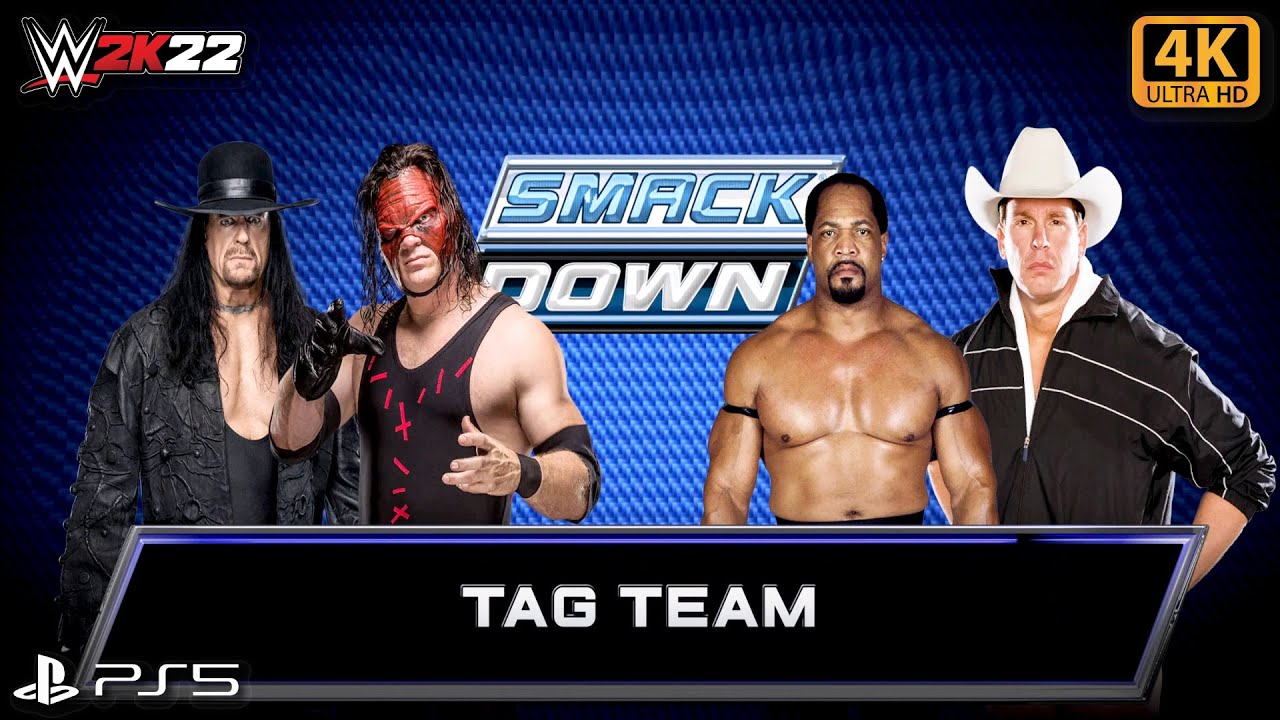 WWE 2K22 - FULL MATCH - Kane and The Undertaker vs. JBL and Faarooq ...