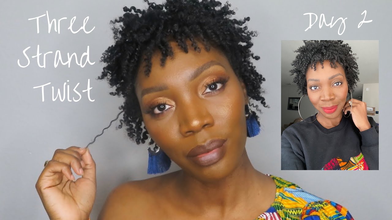 The BEST Three Strand Twist Out Using Only 2 Products! - YouTube