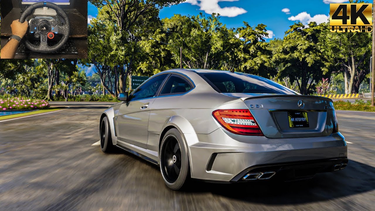Mercedes C63 AMG - The Crew Motorfest | Logitech g29 Gameplay - YouTube