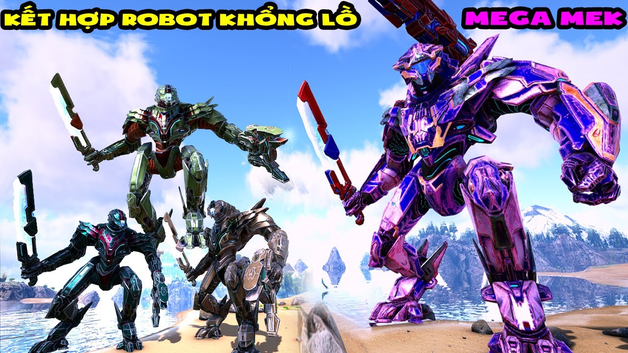ARK Paranoid Pugnacia #33 MÌNH KẾT HỢP SIÊU ROBOT KHỔNG LỒ MEGA MEK ...