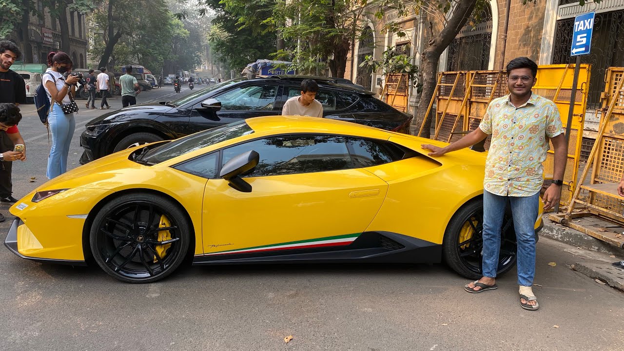 "Witnessing the EPIC Lambo Meet-up in Mumbai! 🚗🔥" #mumbai #vlog - YouTube