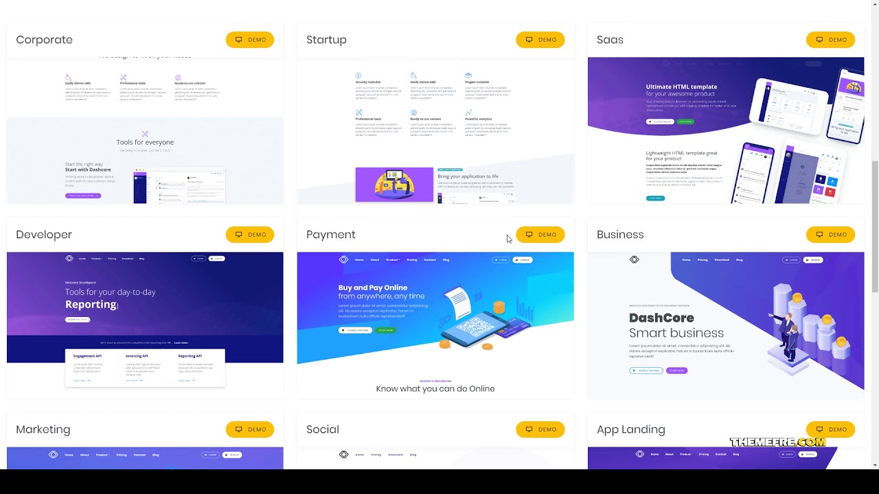 DashCore - Startup and Software WordPress Theme landing page software Aya - YouTube