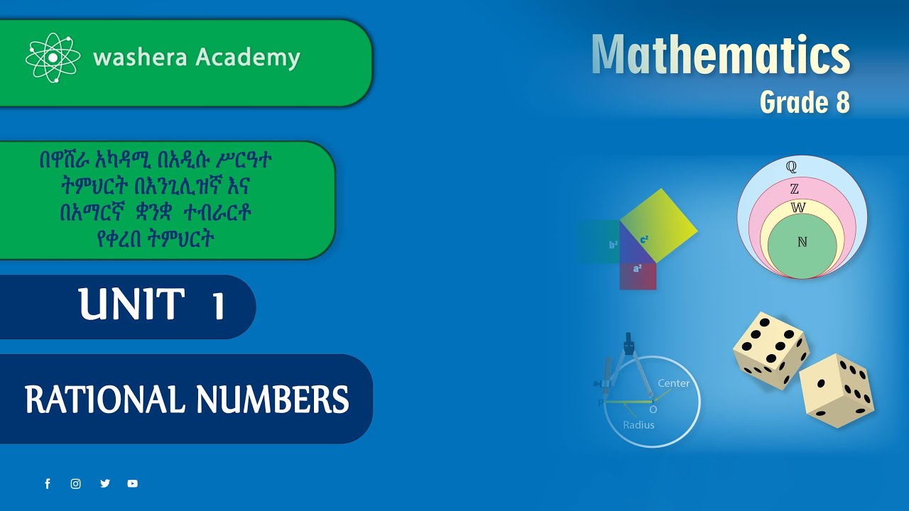 MATHEMATICS GRADE 8 UNIT 1 LESSON 1 THE CONCEPT OF RATIONAL NUMBERS ...