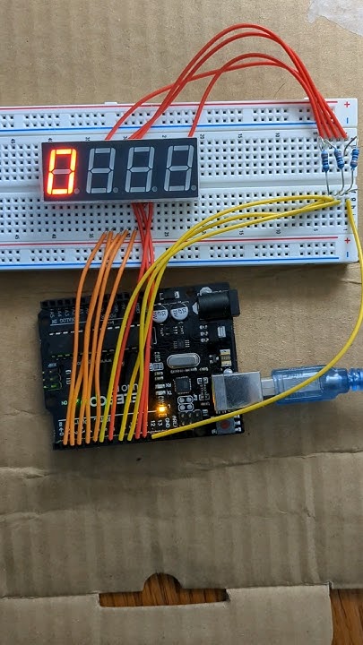 Arduino project 💡 4 digit 7 segment display - YouTube