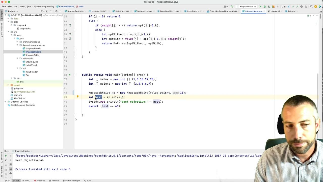 lecture1b dp knapsack bruteforce implem - YouTube