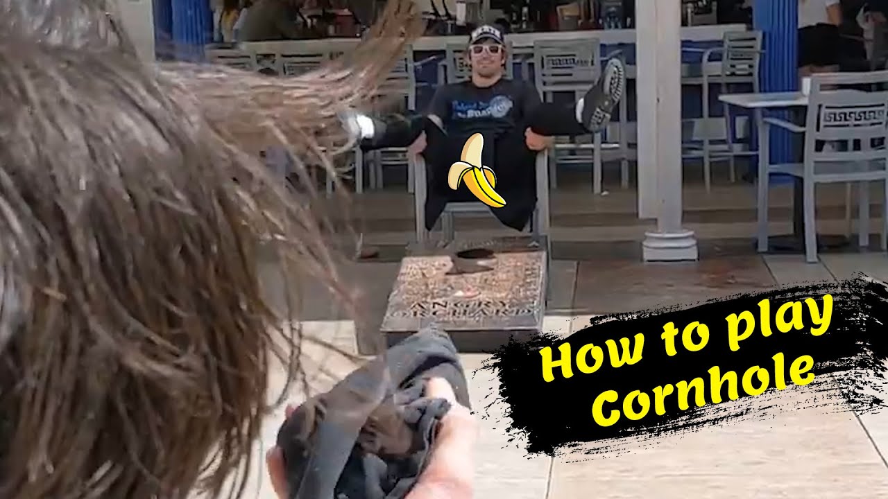 Bean bag toss - cornhole technique - YouTube
