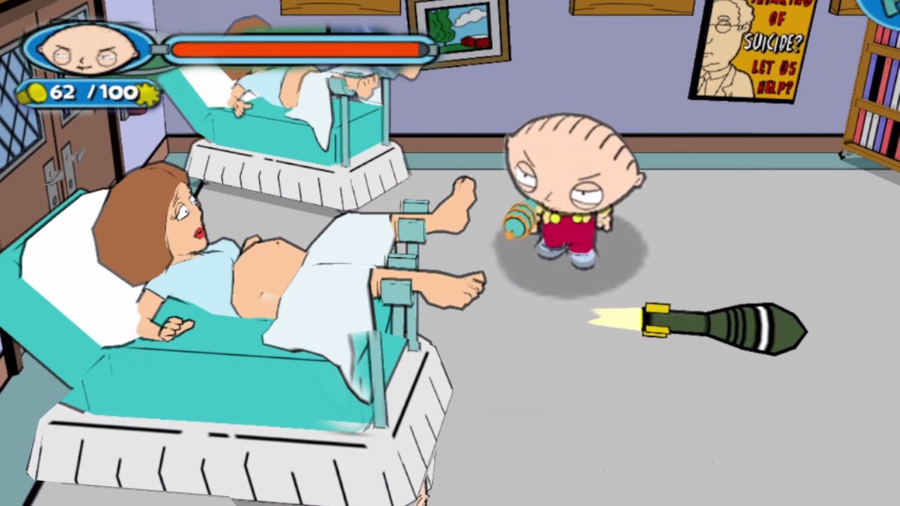 Stewie literally made her birth a missile - YouTube