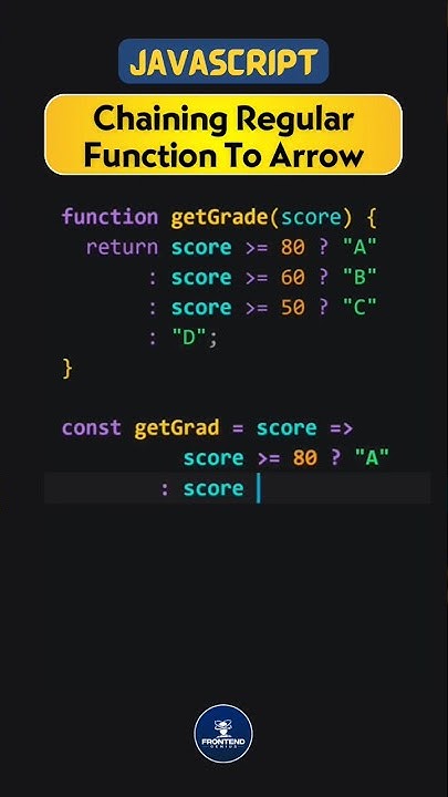 Transforming Regular Functions to Arrow Functions: In 35 Second #javascript #frontend #coding ...