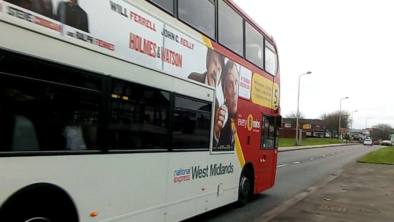 National Express West Midlands Enviro 400 bus route 5 Sutton Coldfield ...