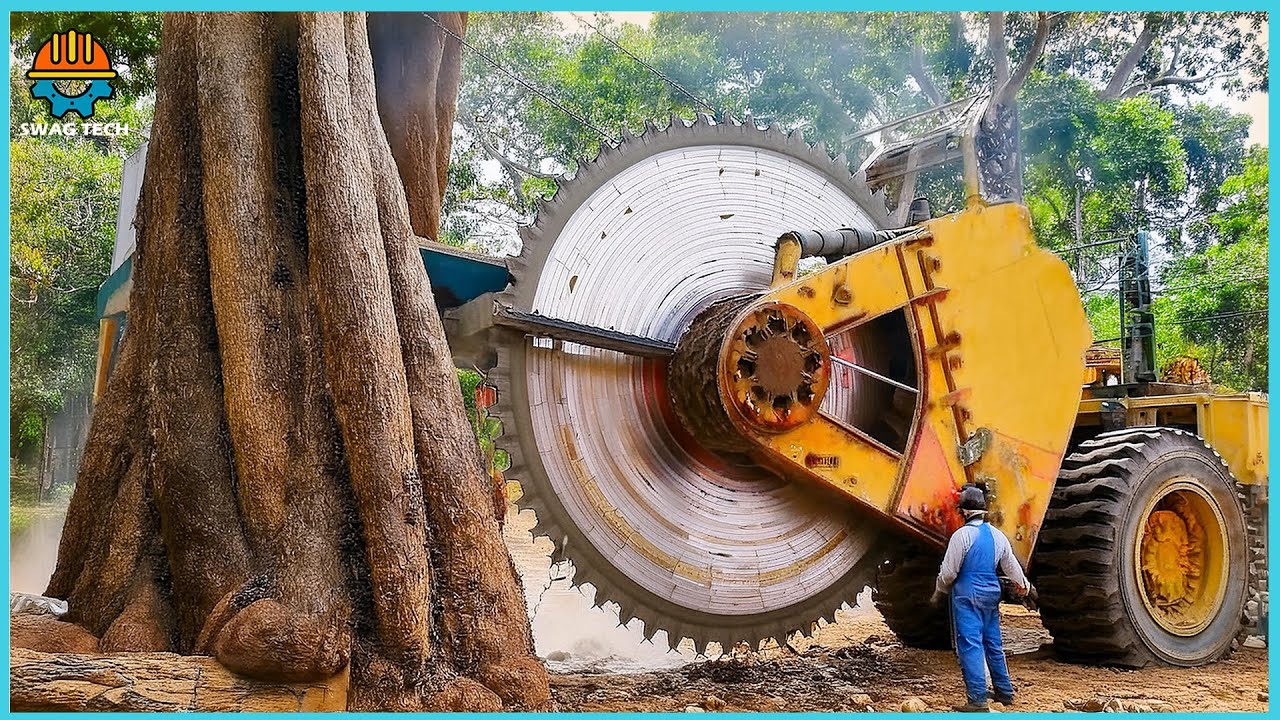 266 Fastest Big Chainsaw Cutting Tree Machines Skills | Tree Felling ...