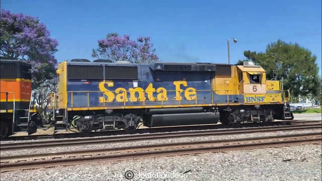 6/6/22 Pre4: Santa Fe GP60 BNSF 164 leads RCAL0061 through Los Nietos/Santa Fe Springs - YouTube