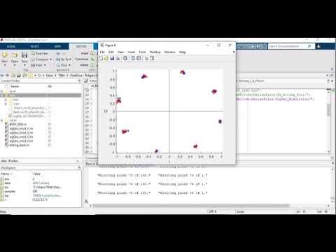 matlab map gray 8psk snr30 - YouTube