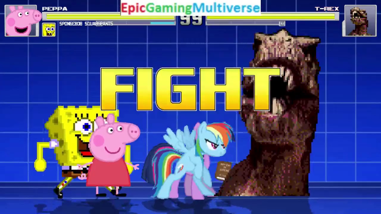 My Little Pony Characters And Peppa Pig And SpongeBob VS Random ...