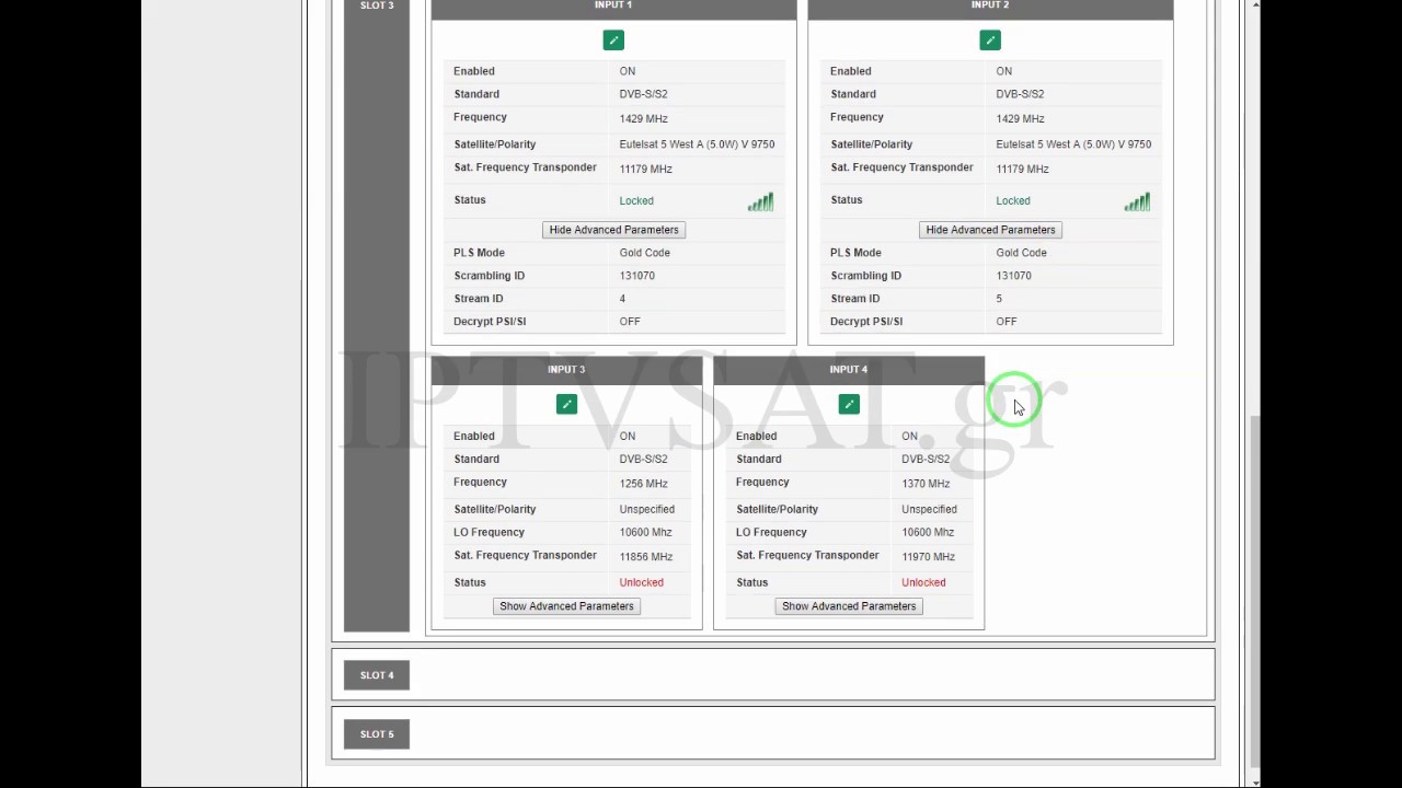 IKUSI HTI HEADEND web interface - YouTube