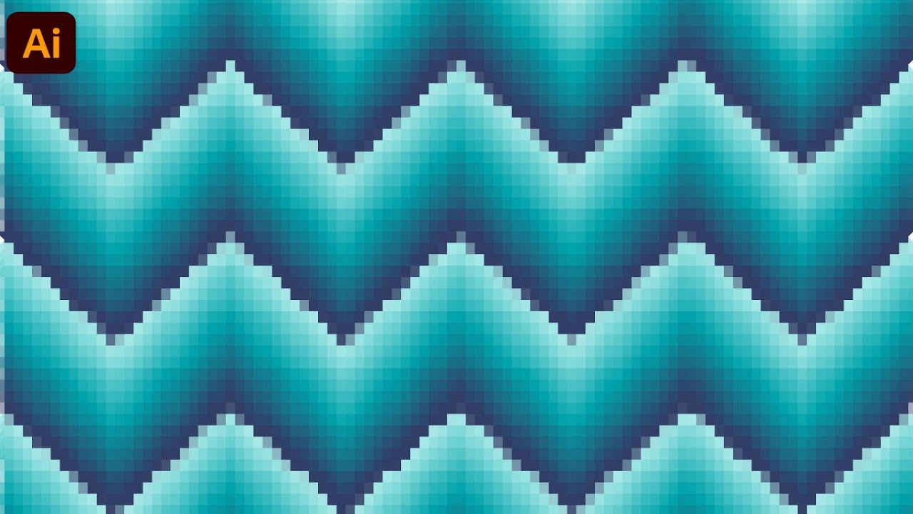 HOW TO CREATE PIXELATE PATTERN IN ILLUSTRATOR | PIXEL ART TREND 2024 ...