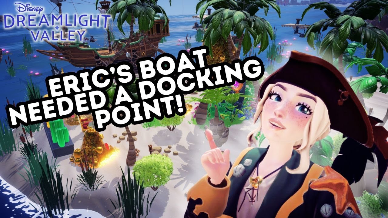 Eric's Boat Design on Dazzle Beach-- SPEED BUILD -- Disney Dreamlight Valley - YouTube