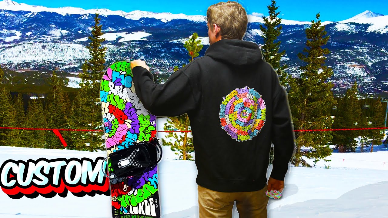 CUSTOM STICKER GRAFFITI SNOWBOARD - YouTube