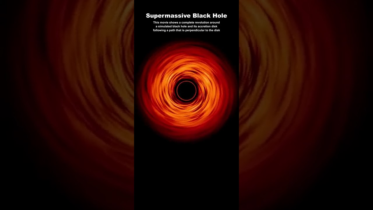 Supermassive Black Hole's Accretion Disk Simulation - YouTube