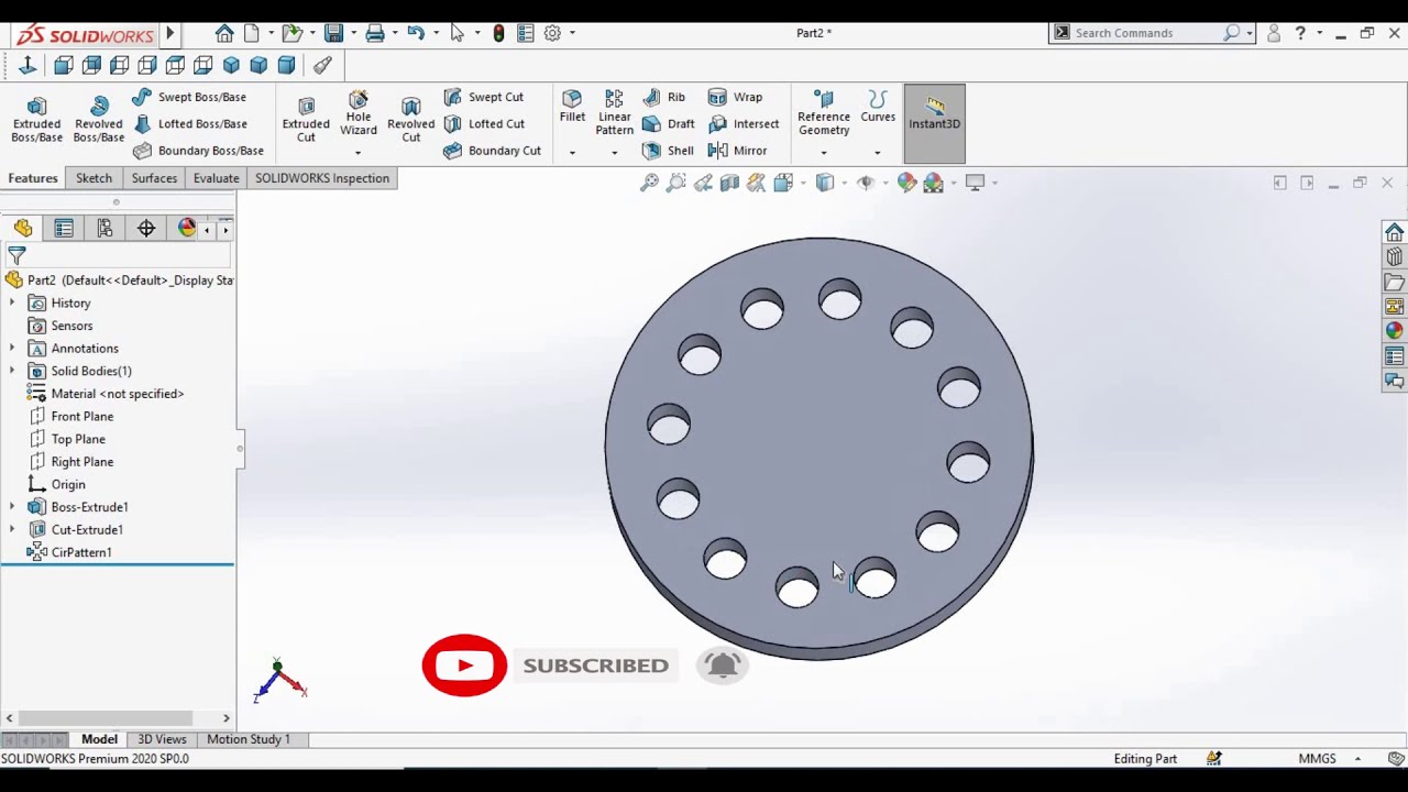 Circular Pattern In Solidworks Circular Pattern How To Use Circular Circular Pattern In Solidworks Circular Pattern How To Use Circular