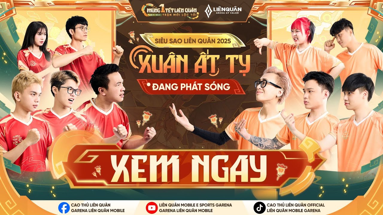 🔴 TRỰC TIẾP | GAMESHOW "SIÊU SAO LIÊN QUÂN - XUÂN ẤT TỴ 2025" - YouTube
