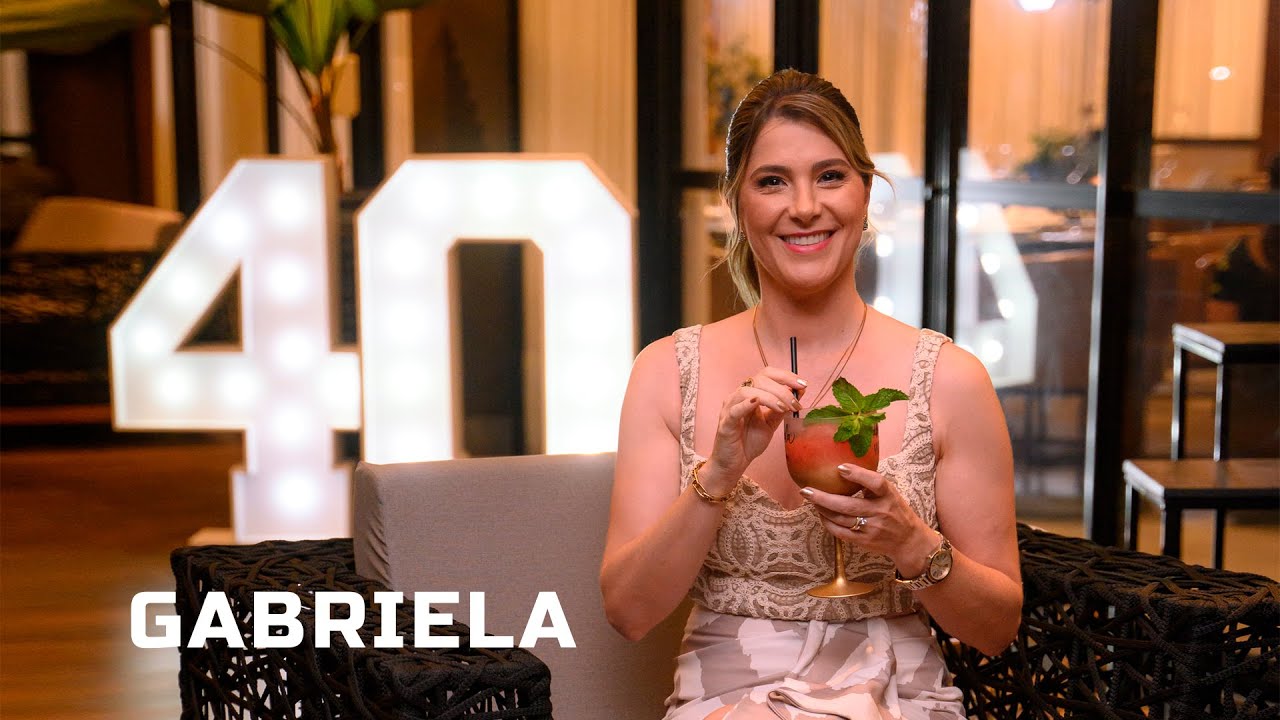 GABRIELA 40 ANOS | FESTA DE ANIVERSARIO | FLORAIS - YouTube