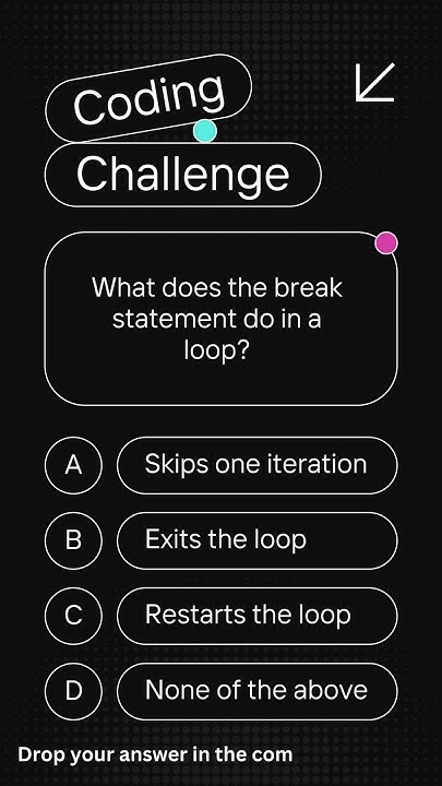 What does the break statement do in a loop? #python #quiz #ytshort - YouTube